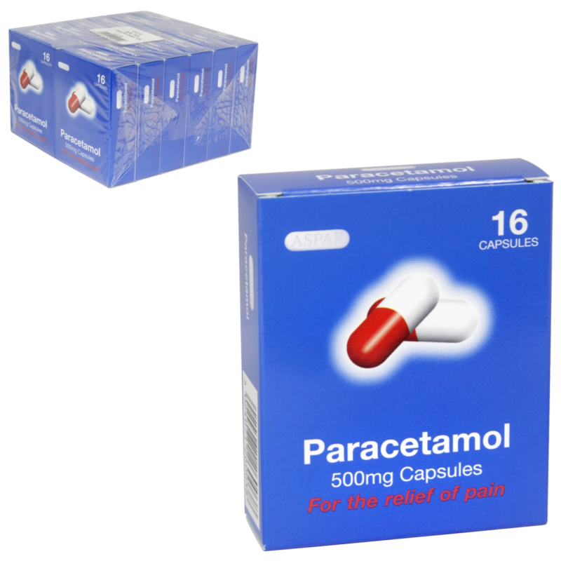 Aspar Paracetamol 500Mg Capsules 16S X 12 | YouthStar
