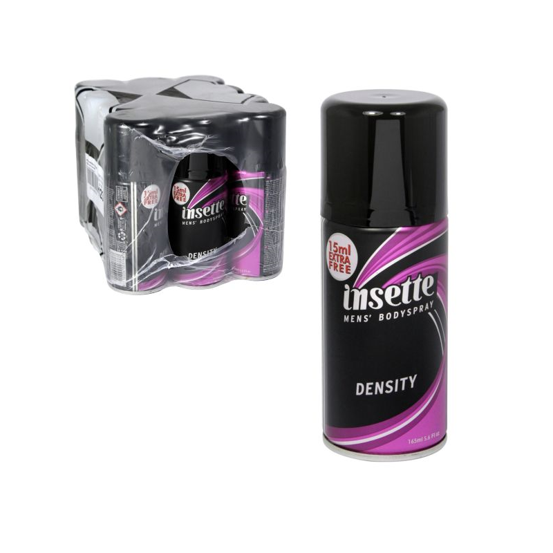 INSETTE MEN BODYSPRAY DENSITY 150ML X 12 | YouthStar