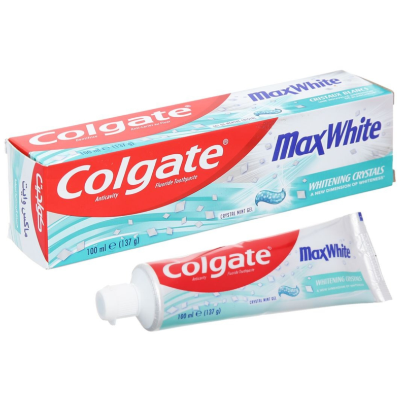 Colgate Toothpaste Max White Whitening Crystals 100Ml X 12 | YouthStar