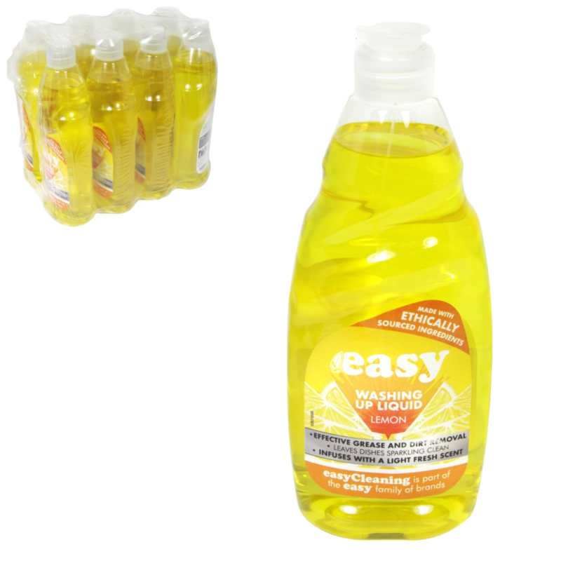 EASY WASHING UP LIQUID LEMON 500ML X 8 | YouthStar