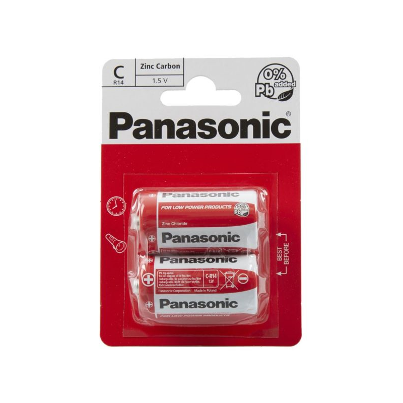 PANASONIC ZINC C - R14 2 PACK | YouthStar