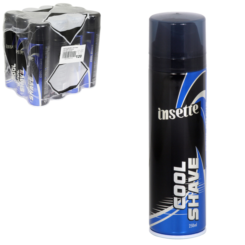 INSETTE SHAVING FOAM COOL SHAVE 250ML X 12 | YouthStar