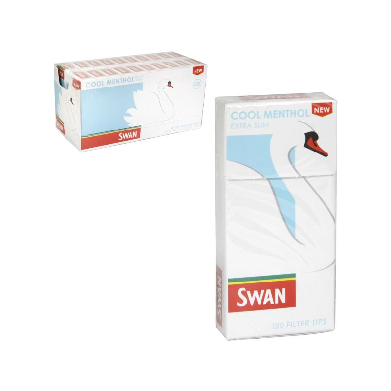 Swan Cool Menthol Extra Slim Tips 120S X 20 | YouthStar