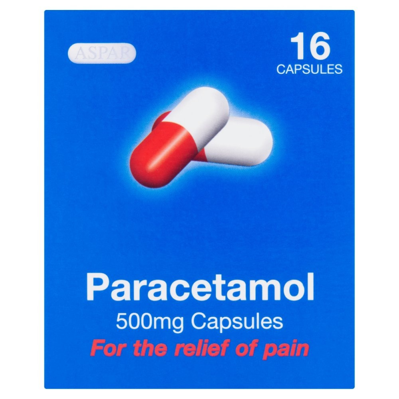 Aspar Paracetamol 500Mg Capsules 16S X 12 01/ | YouthStar